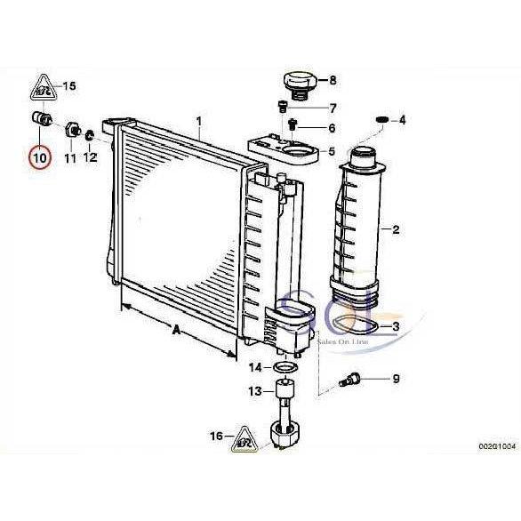 BMW 送料185円 BMW E36 E39 Z3 水温センサー(ダブルテンプスイッチ) 318i 320i 323i 328i M3 ...