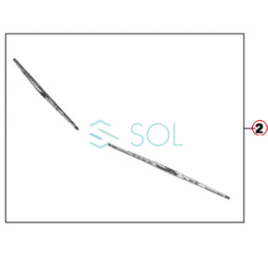 BMW MINI R50 R52 R53 R55 R56 R57 フロント ワイパーブレード 左右セット ワン クーパー クーパーS JCW ...