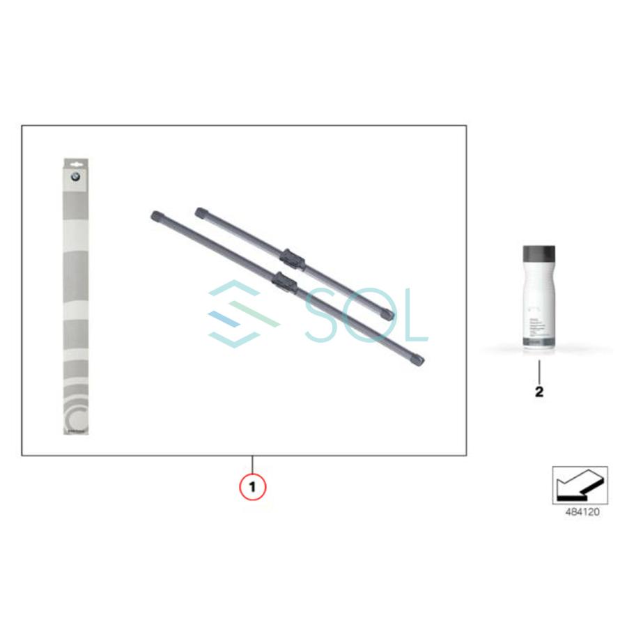 BMW F25 X3 F26 X4 右ハンドル車用 フロント ワイパーブレード エアロワイパー 左右セット 20dX 20iX 28iX ...