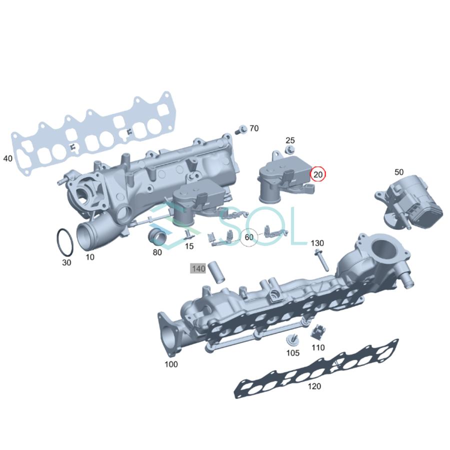 Mercedes-Benz ベンツ W203 W204 W211 スロットルアクチュエーター シャットオフモーター C300 C320 ...