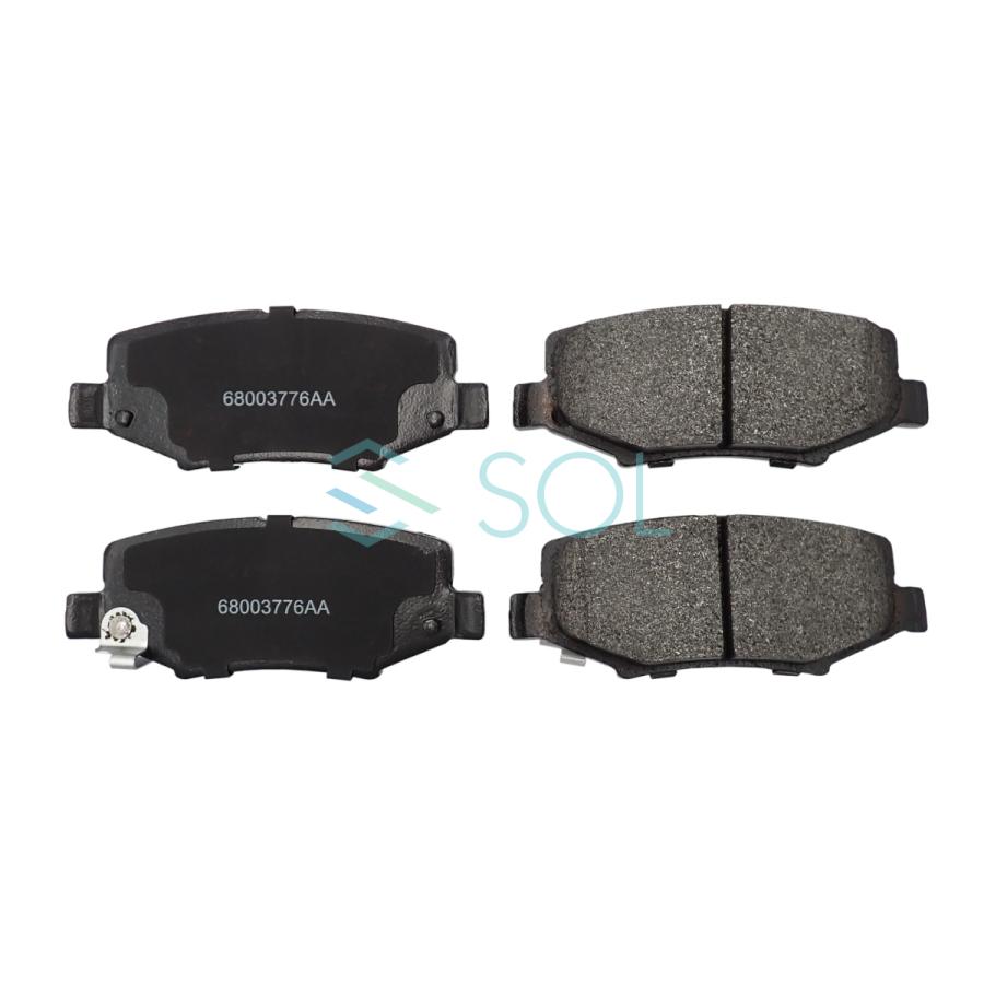 HAPAD リア ブレーキパッド ディスクパッド 左右セット ジープ ラングラー3 JK ラングラー4 JL JL72 JL74 コンパス ...