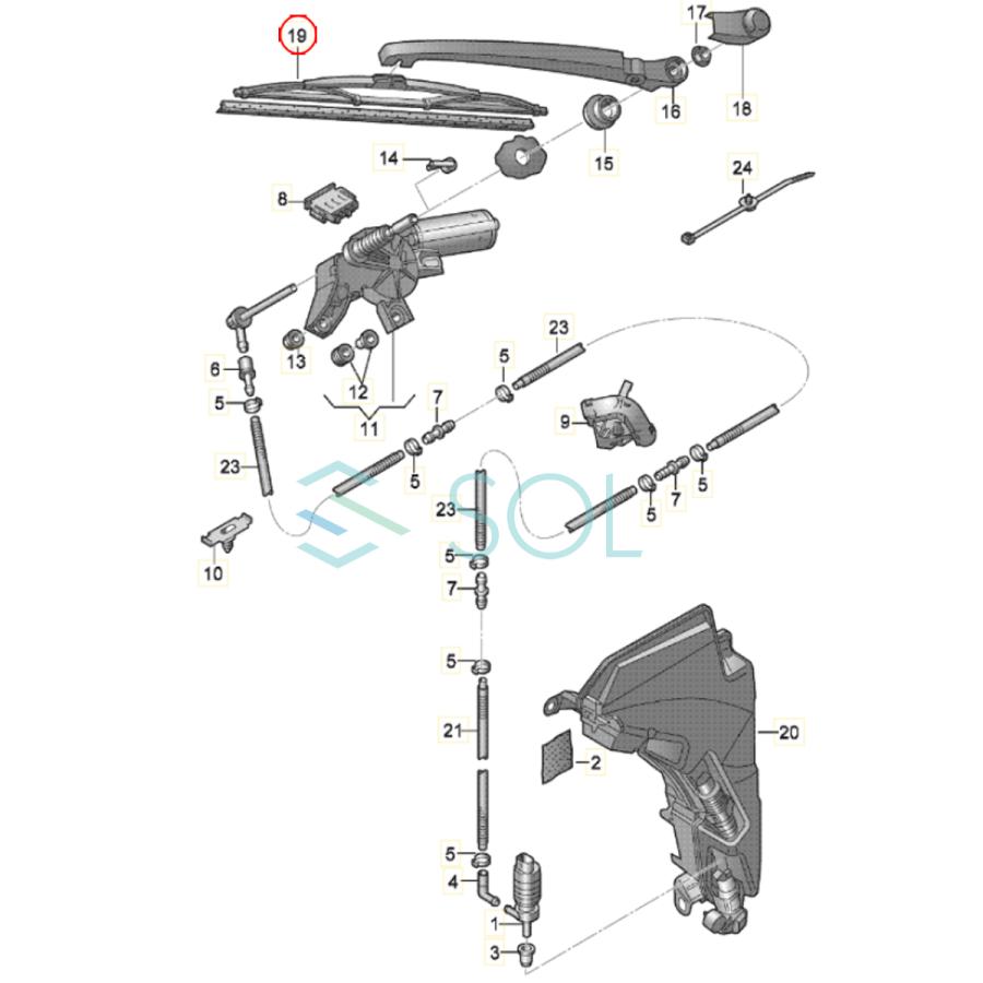 Audi リア ワイパーブレード 出荷締切18時 アウディ A4 A6 Q3 8K9955425 : 自動車パーツの宝箱 エスオーエル 5号店 ...
