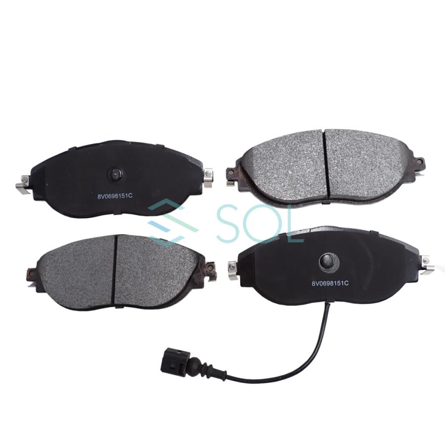 VW アルテオン(3H7 3H8) CC B7(358) ゴルフ7(5G1 BQ1 BE1 BE2 BA5 BV5) フロント ブレーキパッド 左右セット 8V0698151C ...