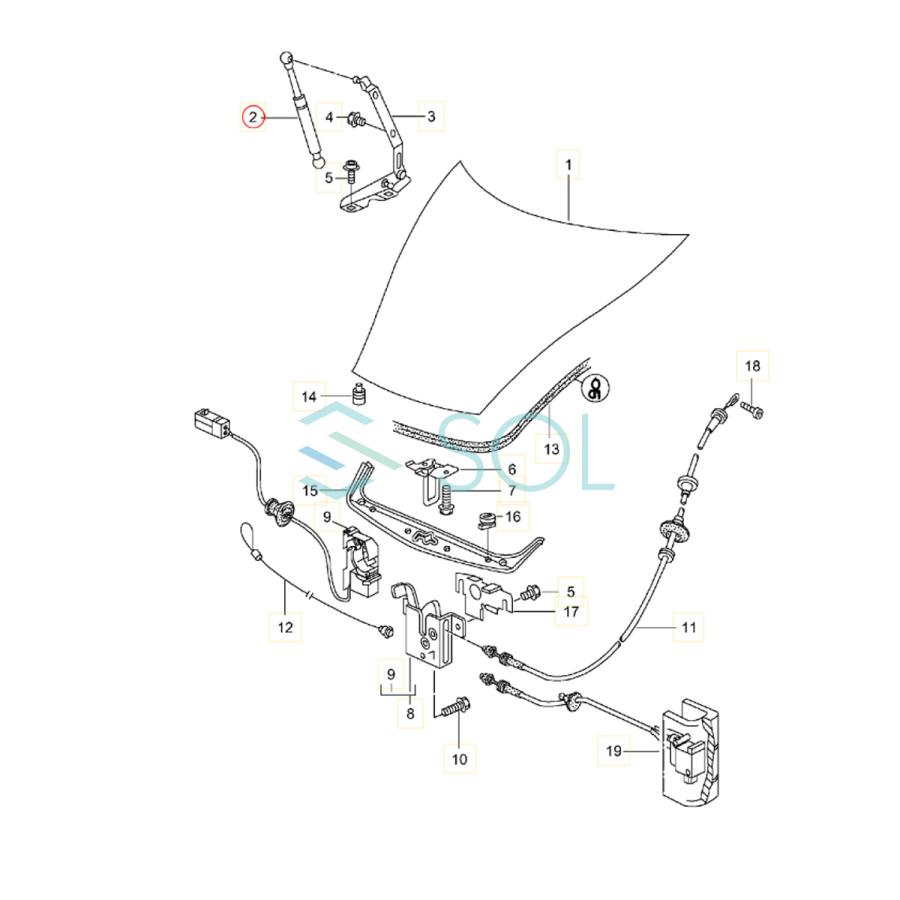 PORSCHE（ポルシェ） 911 996 ボクスター 986 ボンネットダンパー エンジンフードダンパー 左右セット 99651155101 ...