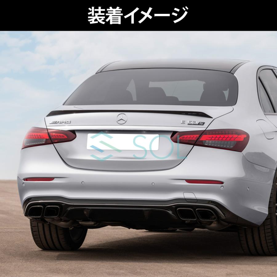 Mercedes-Benz メルセデスベンツ W213 全年式 セダン専用 AMGライン 後期E63Sルック リアディフューザー&マフラーカッター セット ブラック 出荷締切16時 : 自動車 ...