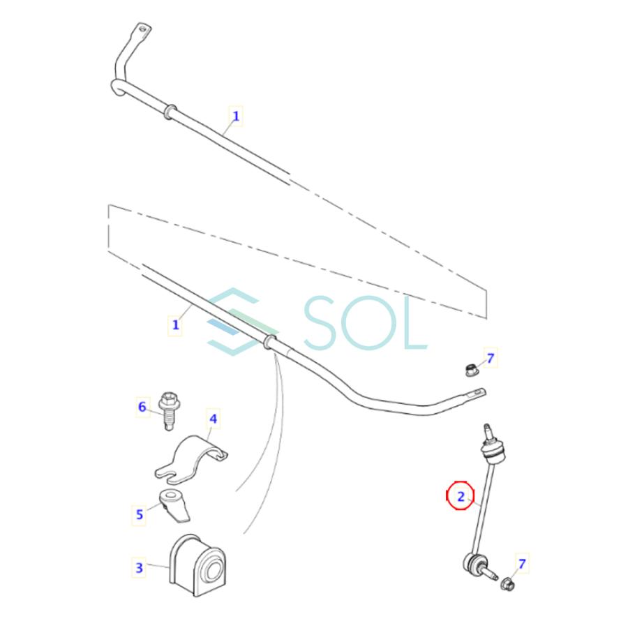 JAGUAR リア スタビリンク スタビライザーリンク 左側 出荷締切18時 F-タイプ X152 Sタイプ X200 XF X250 XJ ...