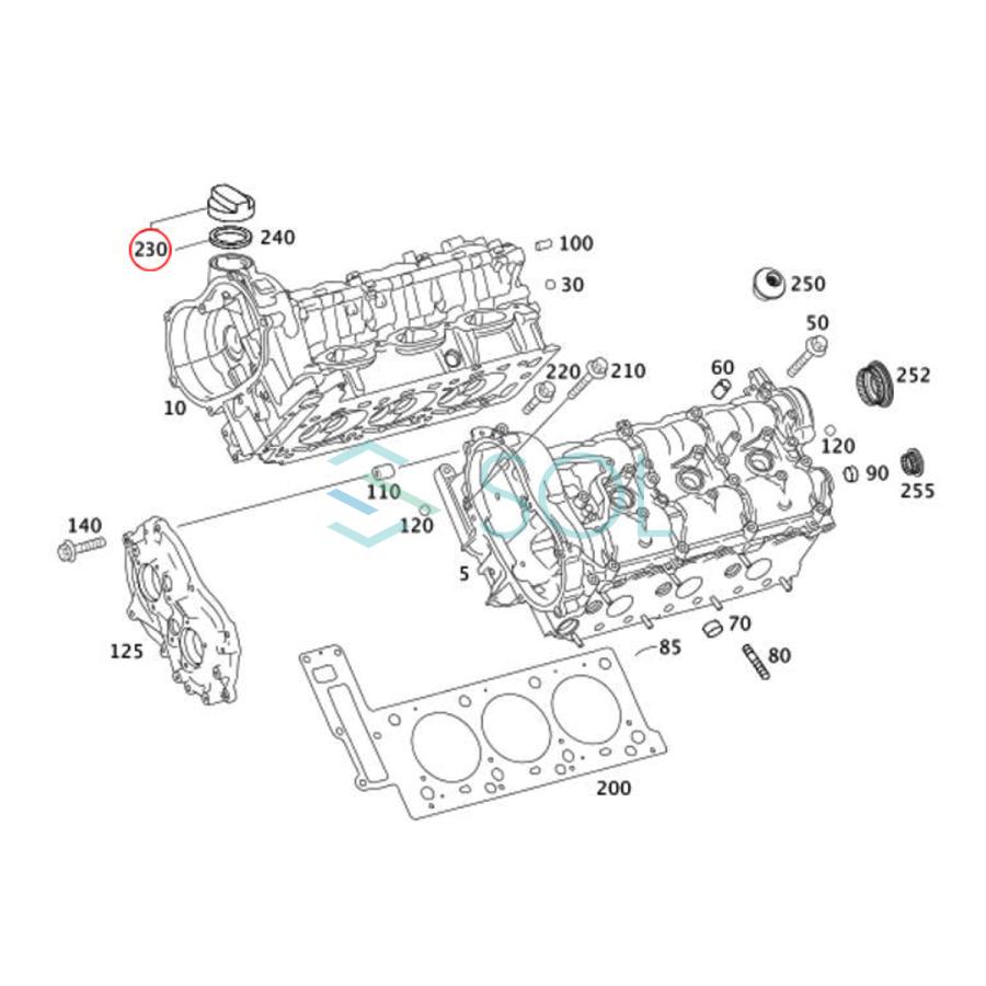 Mercedes-Benz ベンツ W124 W207 W210 エンジンオイルフィラーキャップ E200 E220 E230 E240 E250 E280 E300 E320 E350 ...