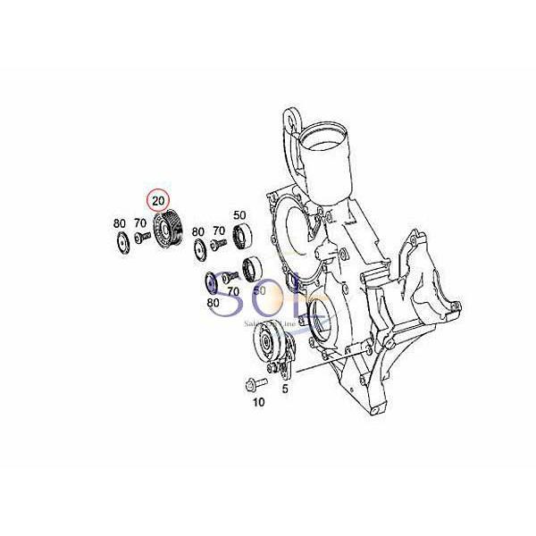 Mercedes-Benz ベンツ W220 W221 R230 ベルトテンショナーガイドプーリーローラー S600 S65 SL600 ...