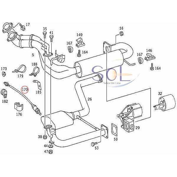 Mercedes-Benz ベンツ W210 R129 W638 ラムダセンサー O2センサー E240 E320 E430 E55 ...