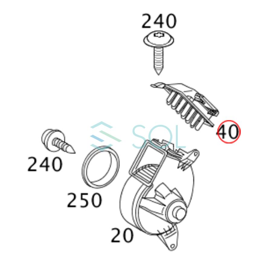 Mercedes-Benz ベンツ W639 ブロアレギュレーター ブロアレジスター V350 0008210792 出荷締切18時 ...