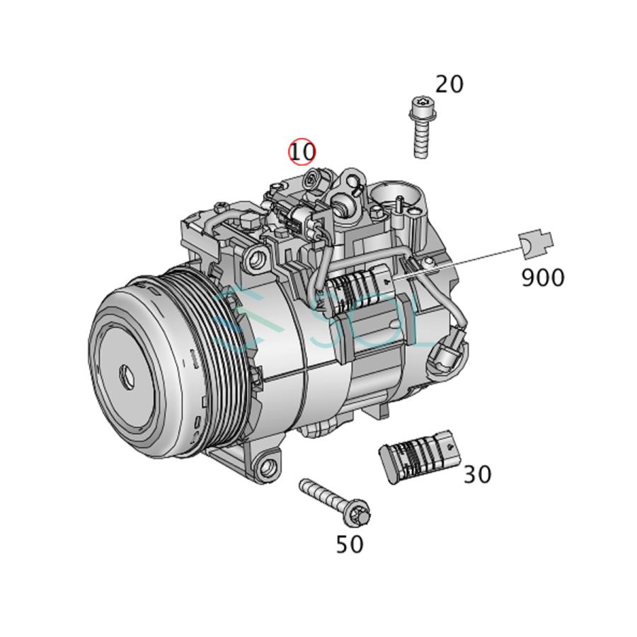 Mercedes-Benz ベンツ GLSクラス GLS350d GLS63 エアコンコンプレッサー ACコンプレッサー 車種専用設計 18時 ...