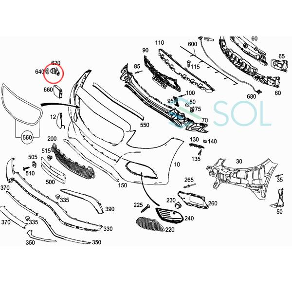 Mercedes-Benz ベンツ W217 X253 PTSセンサー S65 GLC200 GLC220d GLC250 GLC300 ...
