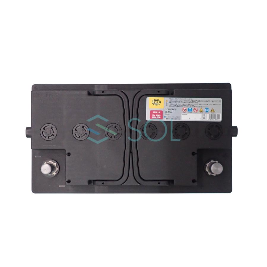 HELLA製 AGM バッテリー アウディ LN4 12V 800A 80AH A1 A3 A4 A5 A6 A7 TT Q3 Q5 B5 B6 B8 B9 輸入車 AGM-L4 ...
