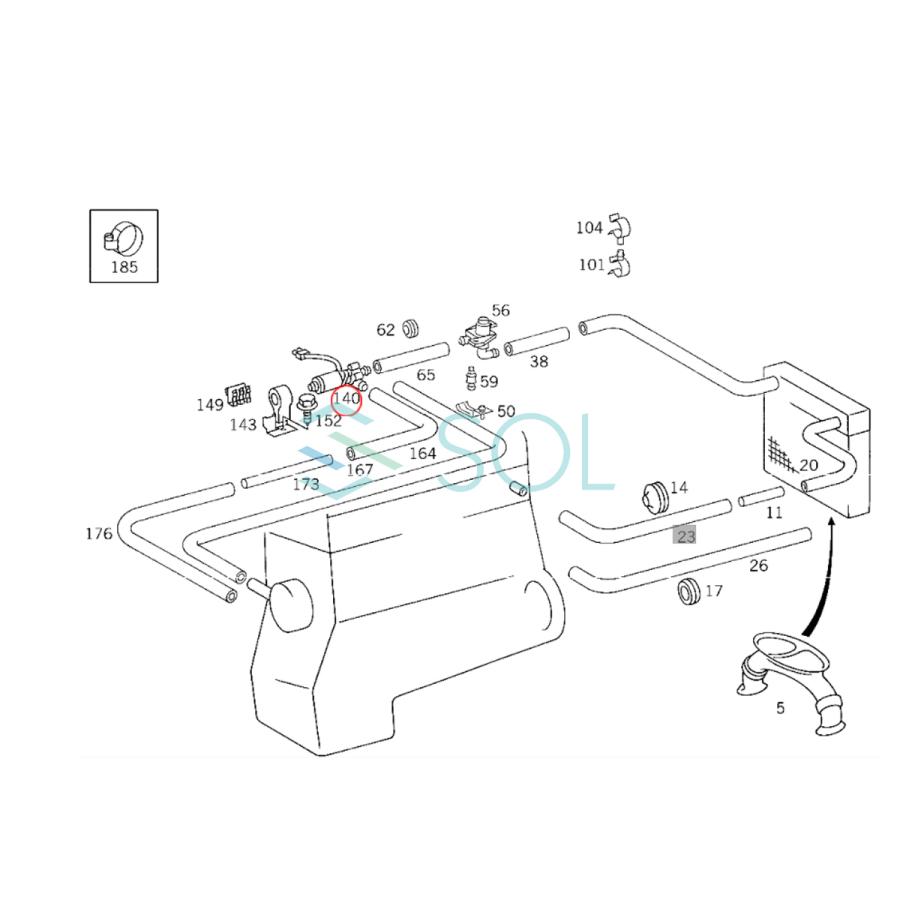Mercedes-Benz ベンツ Gクラス W463 G320 G500 G36 G55 ウォーターポンプ ヒーターポンプ 循環ポンプ ...