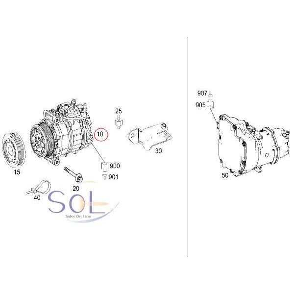 Mercedes-Benz ベンツ W251 エアコンコンプレッサー ACコンプレッサー R350 Eクラス 0022308111 コア返却 ...