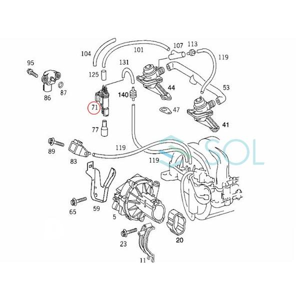 ベンツ W210 W211 W212 W207 X204 スイッチオーバーバルブ E230 E240 E250 E280 E300 E320 E350 E430 E500 E550 E55 ...