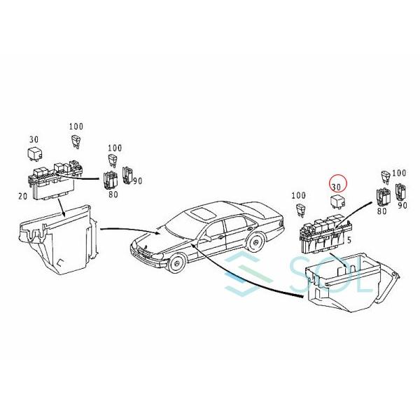 Mercedes-Benz ベンツ W168 W169 W245 W204 W211W212 W207 W218 W164 W251 W220 ...