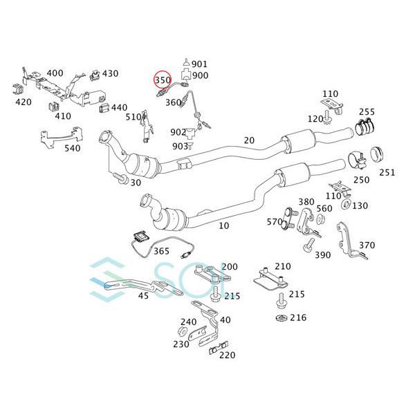 Mercedes-Benz 送料185円 ベンツ W203 W209 ラムダセンサー O2センサー BOSCH C180 C200 C230 ...