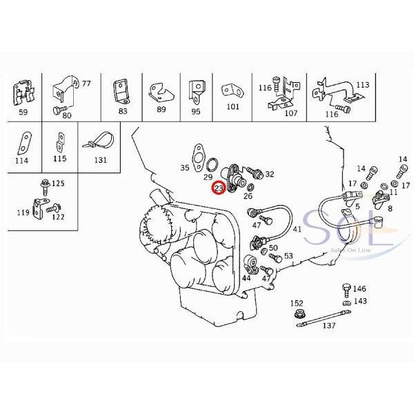 Mercedes-Benz（メルセデス・ベンツ） ベンツ W202 W210 W140 R170 カムシャフトセンサー C200 C230 ...