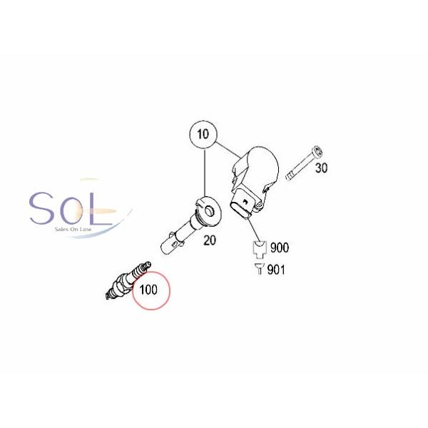Mercedes-Benz ベンツ W221 R230 W219 ダブルプラチナ スパークプラグ 6本セット(1台分) BOSCH製 S350 ...
