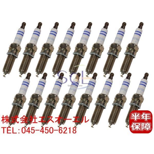Mercedes-Benz ベンツ R129 R230 W251 ダブルプラチナ スパークプラグ 16本セット(1台分) BOSCH製 ...