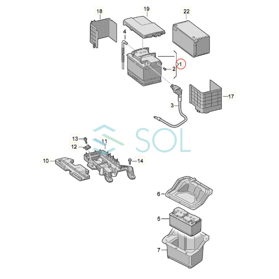 Audi HELLA AGM バッテリー アウディ LN3 70AH A6 A5 A4 A3 A1 TT Q5 Q3 互換 BLA-70-L3 出荷締切18時 : 自動車パーツの宝箱 SOL ...