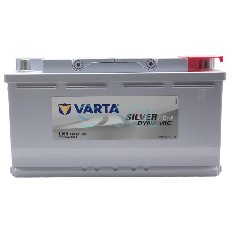 ボルボ S80 XC90 バッテリー VARTA製 シルバー ダイナミック AGM 12V 95AH 850A 595901085 ...