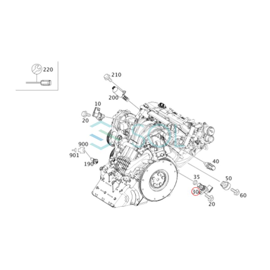 スマート クランクシャフトセンサー ポジションセンサー フォーツー 451 0061533928 出荷締切18時 MCC smart ...