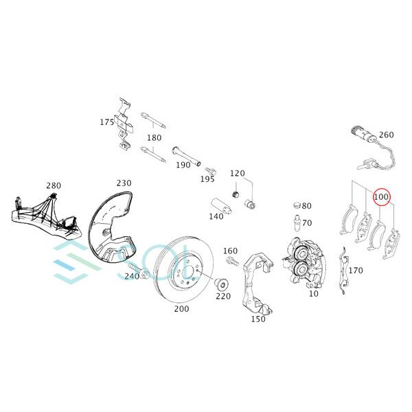 Mercedes-Benz HAPAD ベンツ GLEクラス W166 ML350 ML63 フロント ブレーキパッド ディスクパッド 左右 ...