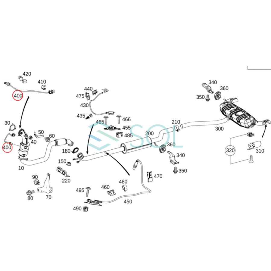 Mercedes-Benz ベンツ W176 W246 W222 W217 R231 O2センサー ラムダセンサー A180 A250 A45 ...