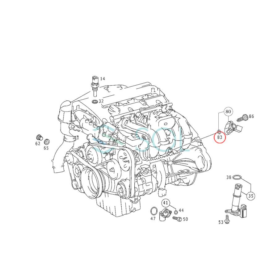 Mercedes-Benz ベンツ W463 R172 W209 オイルレベルセンサー Oリング G400 SLK200 SLK250 ...