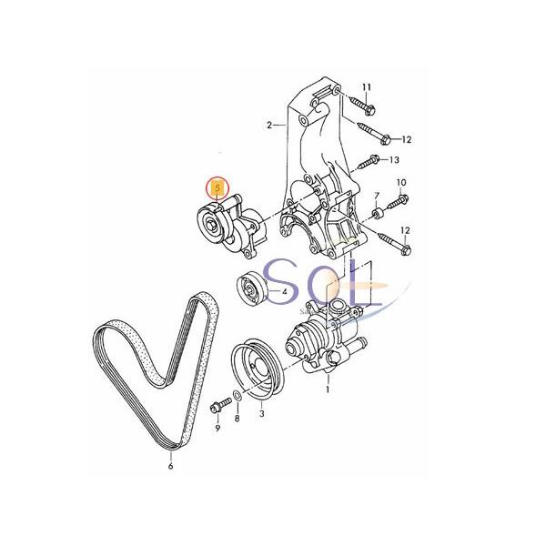 フォルクスワーゲン VW ゴルフ5 ゴルフ6 ルポ ニュービートル ポロ ベルトテンショナー 030145299F 030145299C 出荷 ...