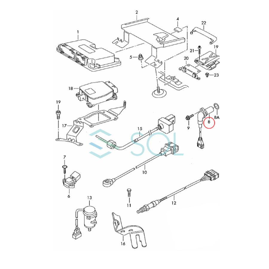 フォルクスワーゲン HELLA クランクシャフトセンサー 出荷締切18時 VW ルポ 6X 6E 6V 9A 9N 030957147T ...