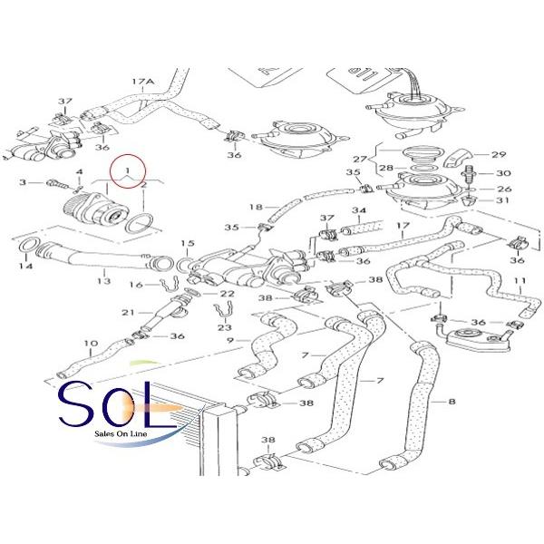 Audi アウディ A2 8Z ウォーターポンプ 036121005Q 036121005S 036121005E 036121005B ...