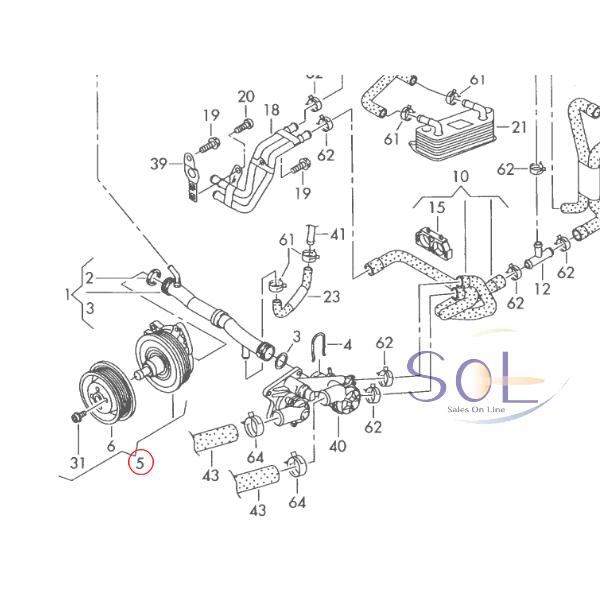 VW ワーゲン ポロ 6R ウォーターポンプ 03C121004J 03C121004C 03C121004D 03C121004E 18時 ...
