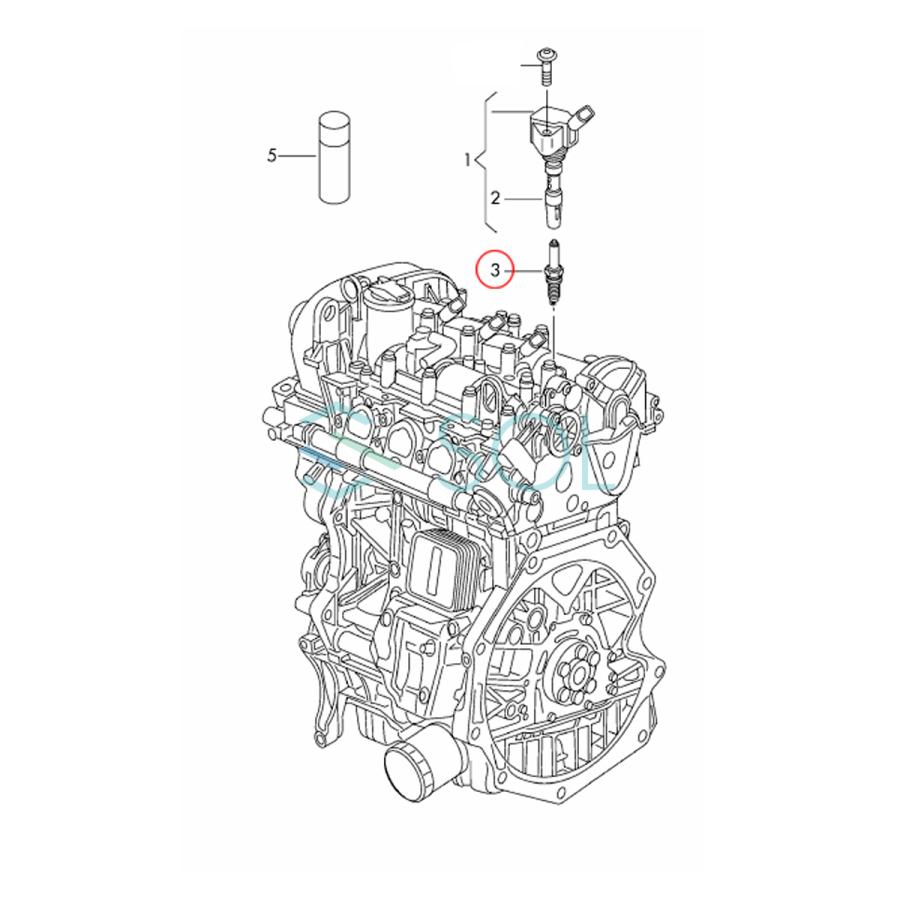 BOSCH（ボッシュ） 送料185円 VW アップ!(121 122 BL1 BL2 BL3 123) スパークプラグ 3本セット(1台分 ...