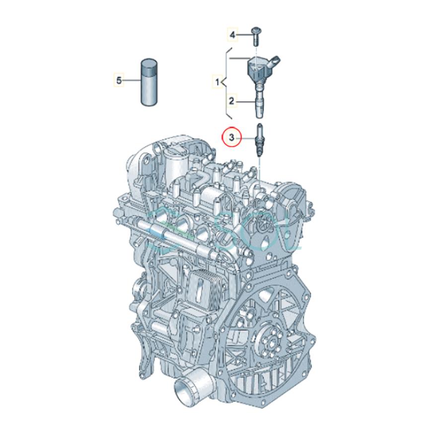 Audi イリジウム スパークプラグ 1本 出荷締切18時 アウディ A1 A3 A4 Q2 Q3 8X 8V 8W GA 8U ...