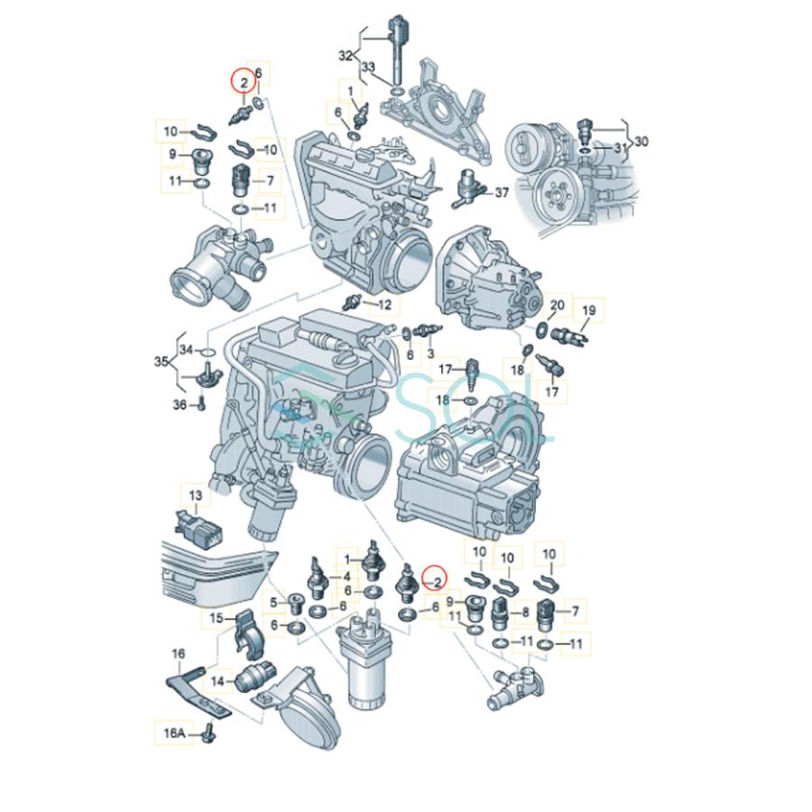 アウディ A4 B5 B6(8D2 8D5 8E2 8E5) A6 C4 C5(4A2 4A5 4B2 4B5) オイルプレッシャースイッチ 056919081C 028919081D 出荷 ...