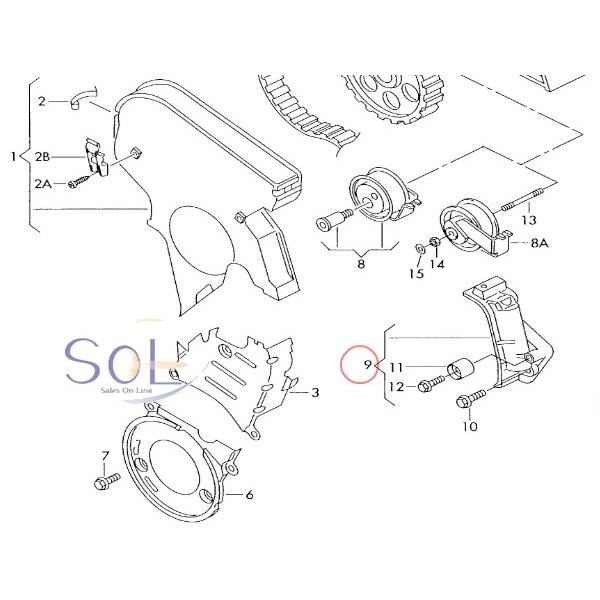 Audi INA アウディ A3 A4 A6 TT タイミングベルト テンショナーダンパー 06B109477 06B109479 18時まで ...