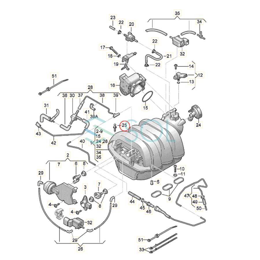 BOSCH（DIY、工具） VW ジェッタ3(1K2) パサート(3C2 3C5) シロッコ(137 138) トゥアレグ(7LA 7L6 ...