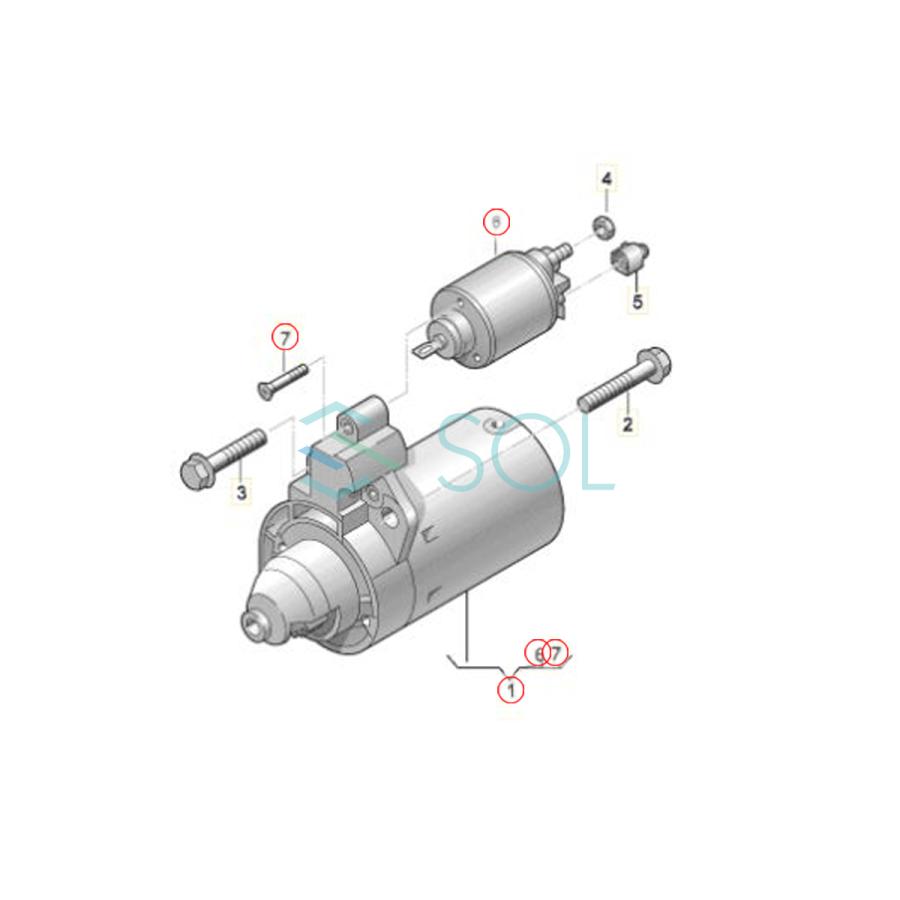 Audi アウディ A4 B8 8K スターター セルモーター スターターモーター リビルト コア返却不要 079911024 ...