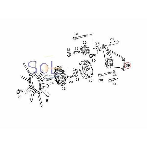 Mercedes-Benz ベンツ W124 ブロアファン マウントブラケット E280 E320 1042001328 出荷締切18時 ...