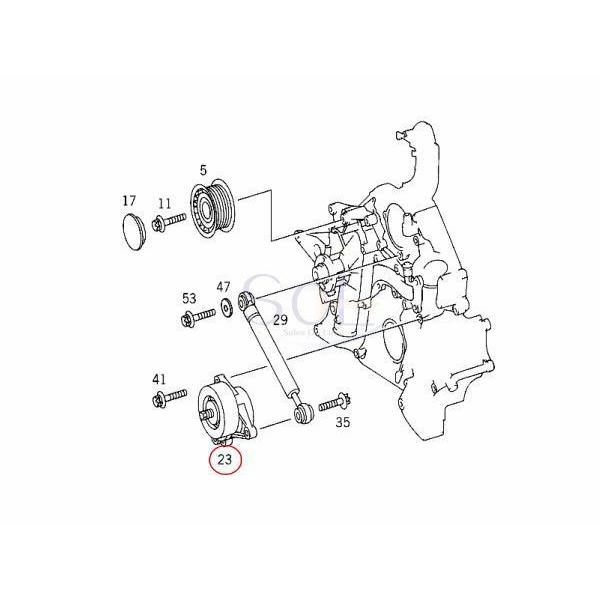 Mercedes-Benz ベンツ W202 W203 W215 ベルトテンショナー C240 C280 C320 C55 CL55 ...