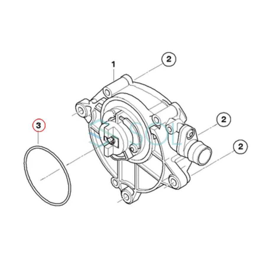 BMW 送料185円 E82 E87 E88 E90 E91 E92 バキュームポンプ オーリング Oリング シールリング 純正品 116i ...