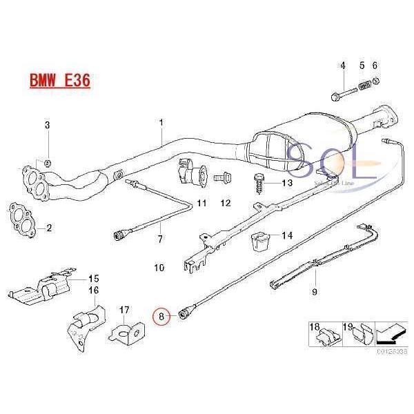 送料185円 BMW E46 E38 Z3 E53 X5 ラムダセンサー O2センサー BOSCH 318i 320i 323i 328i ...