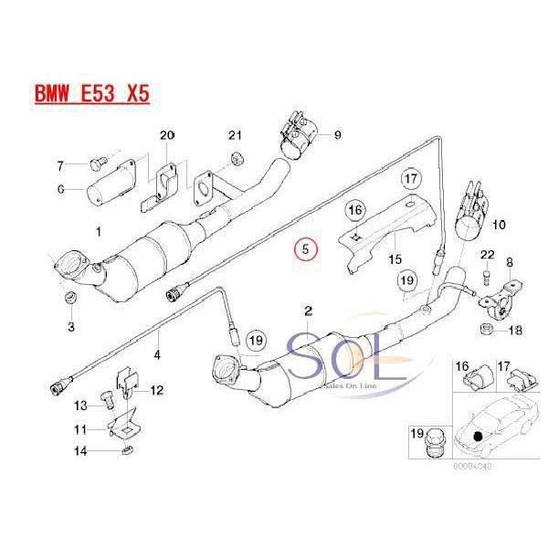 BMW E46 E38 Z3 E53 X5 ラムダセンサー O2センサー BOSCH 318i 320i 323i 328i 330i ...