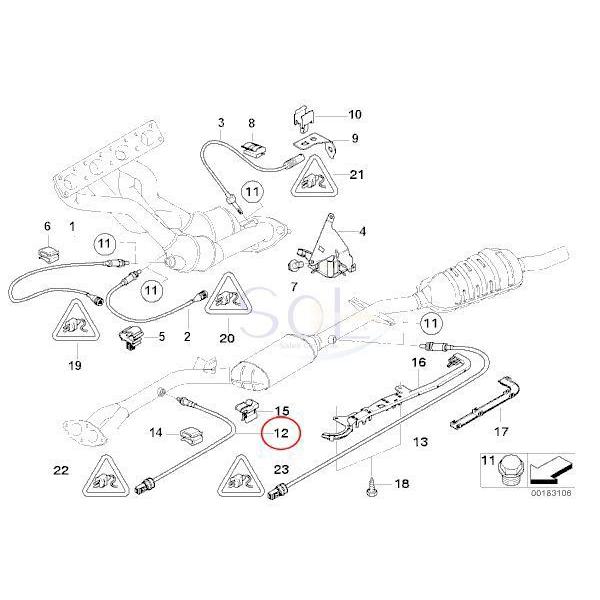 BMW E60 E61 E63 E64 E65 E66 O2センサー ラムダセンサー BOSCH 545i 645Ci 735i 745i 760i 11787512975 出荷締切18時 ...