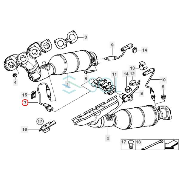 送料185円 BMW E60 E63 E64 E65 E66 O2センサー ラムダセンサー 545i 645Ci 735i 745i ...