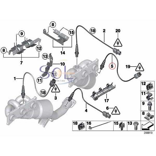 BMW E82 E87 E88 E90 E91 E92 ラムダセンサー O2センサー 130i 135i 323i 325i 335i 11787545075 出荷締切18時 : 自動車パーツ ...