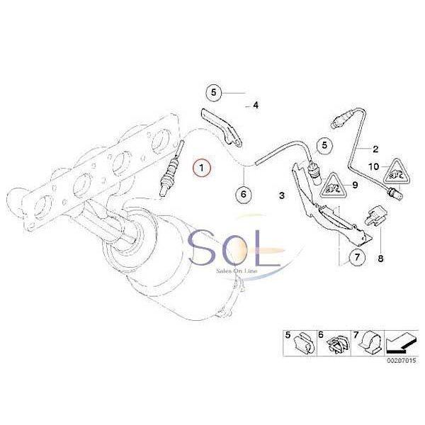 送料185円 BMW E65 E66 E70 X5 ラムダセンサー(O2センサー) BOSCH 740i 750i 760i 750Li ...